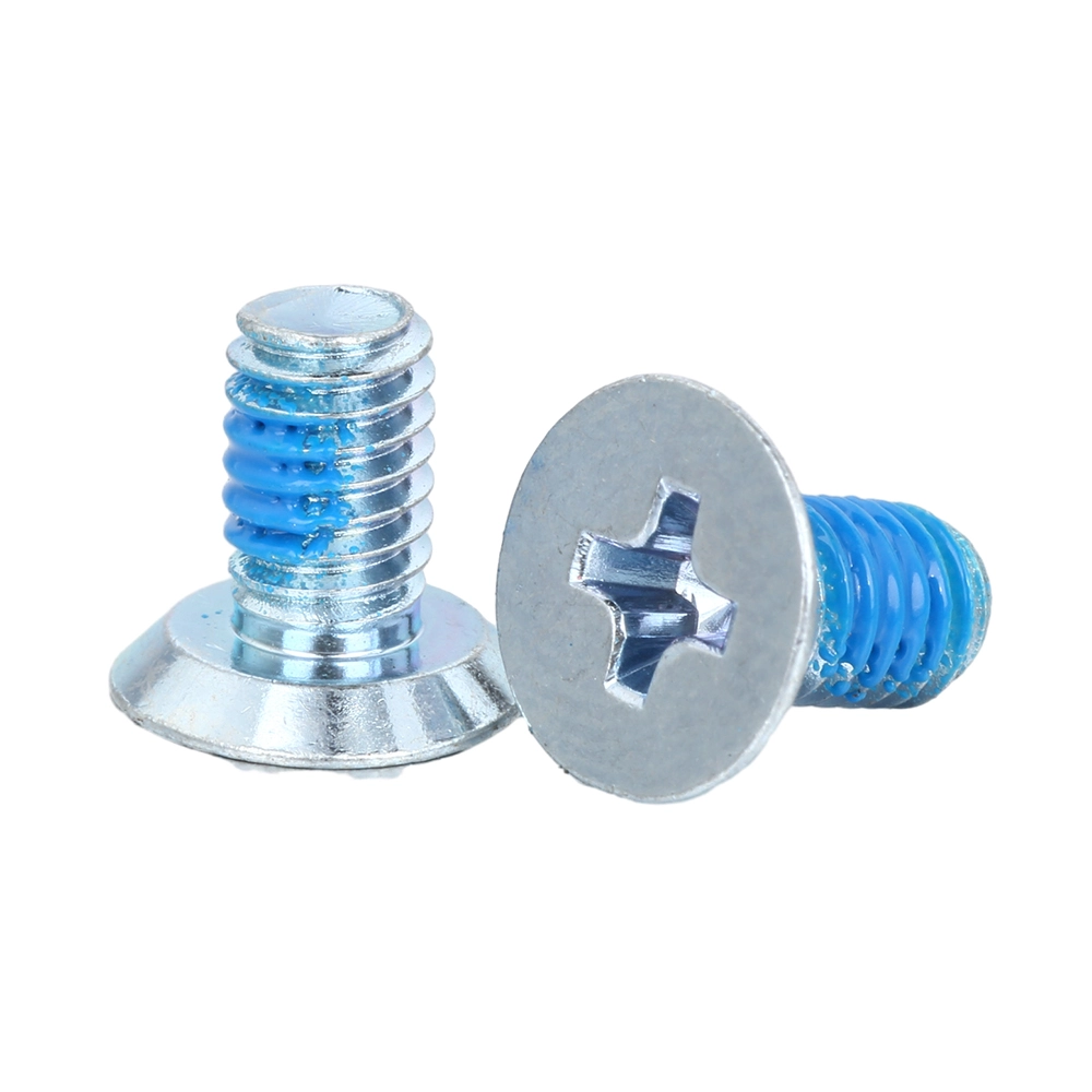 Steel Flat Undercut Head Phillips Machine Screw With Patch,Nylon Patch ...